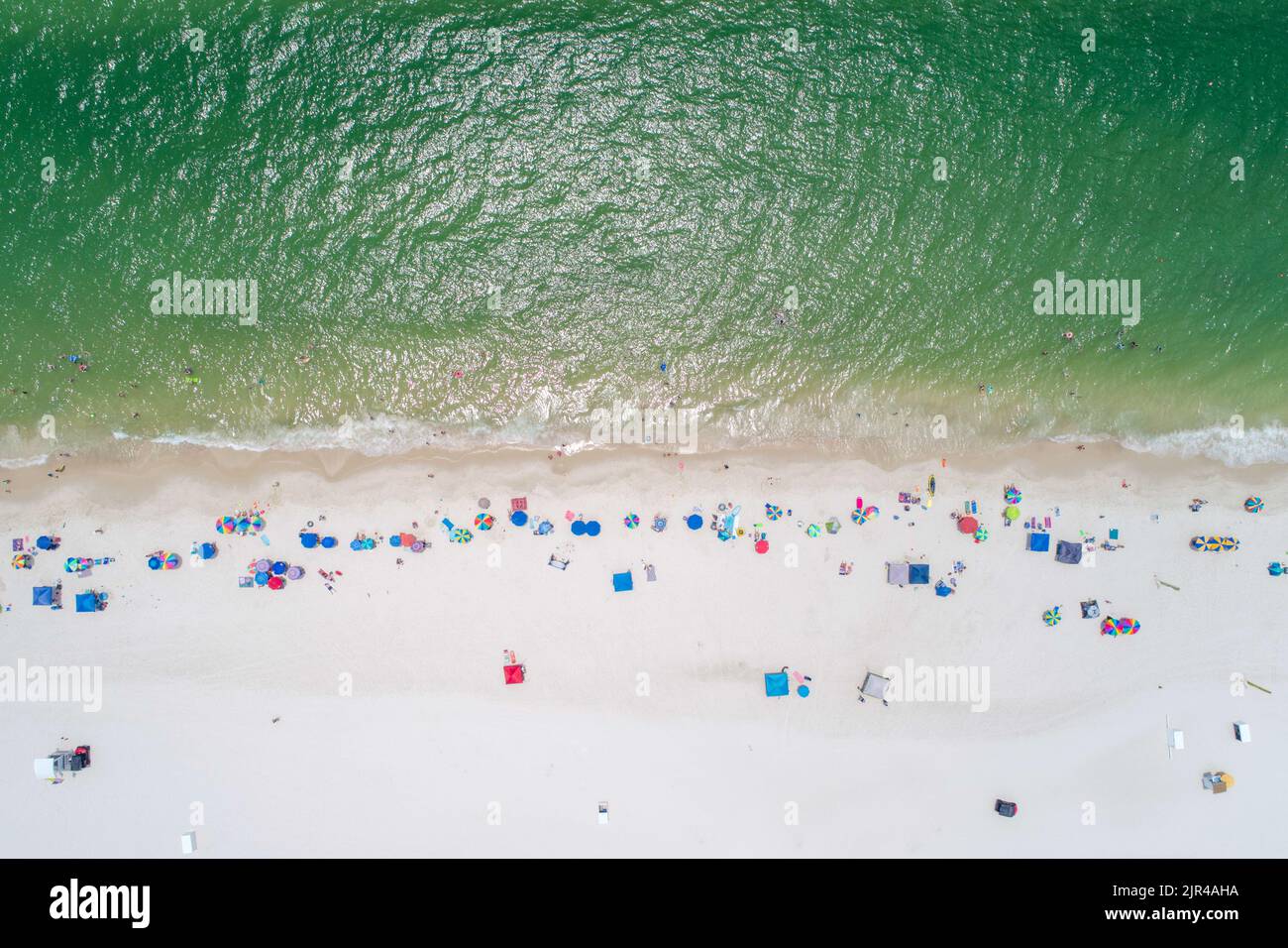 Aerial view of Gulf Shores, Alabama in July Stock Photo - Alamy