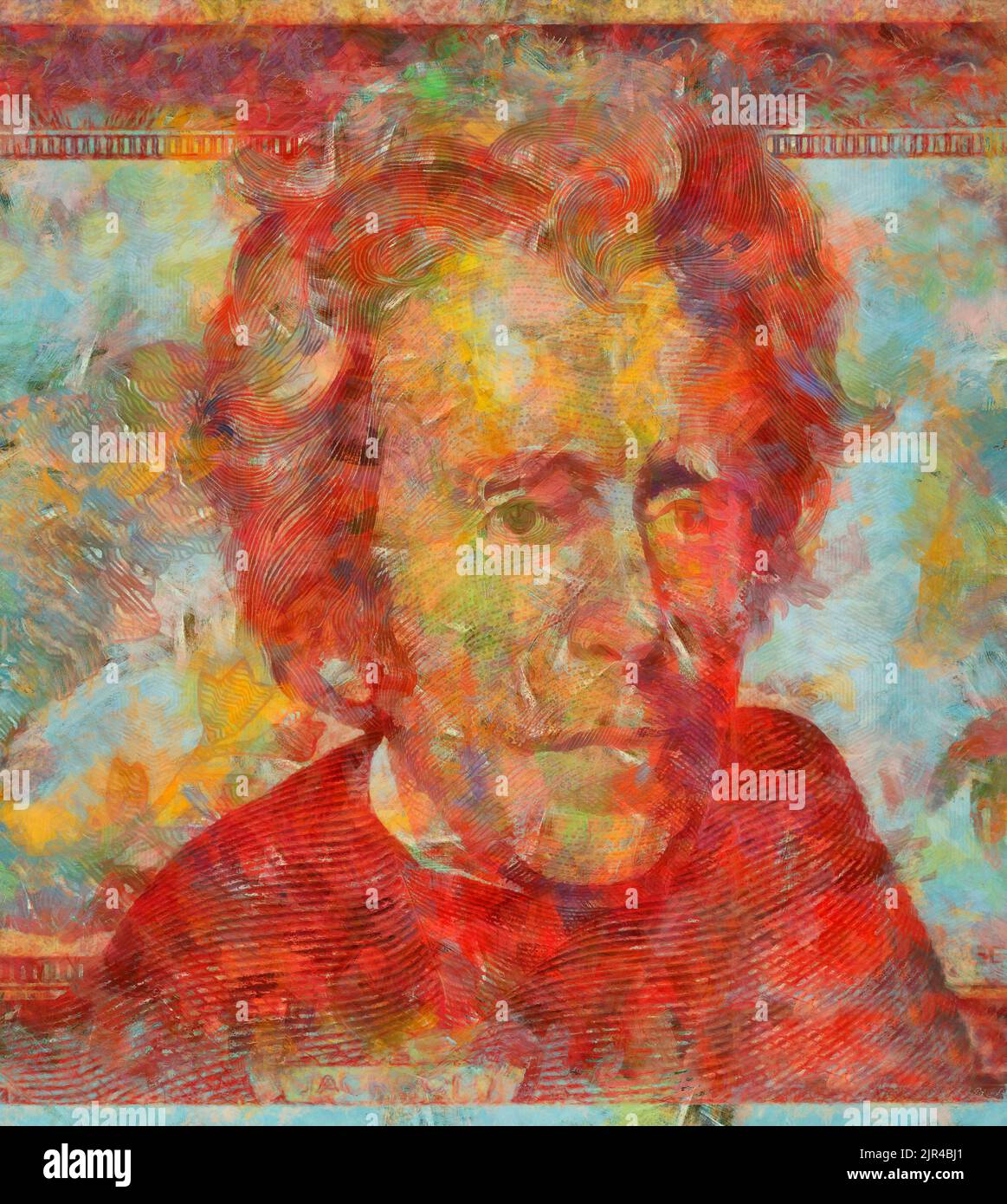 Andrew jackson portrait color hi-res stock photography and images - Alamy