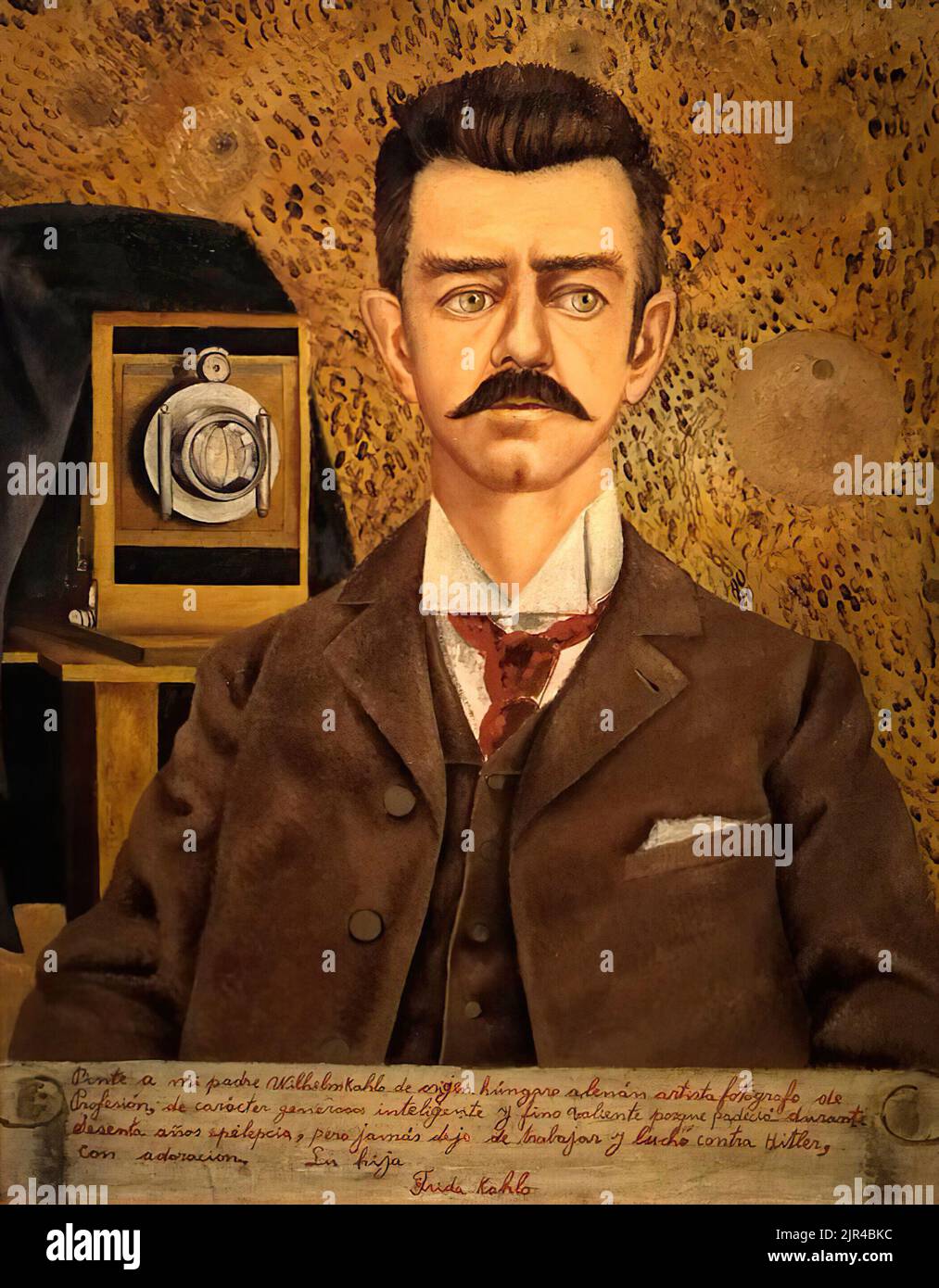 Frida Kahlo / 'Portrait of my Father Wilhelm Kahlo', 1952, Oil on ...