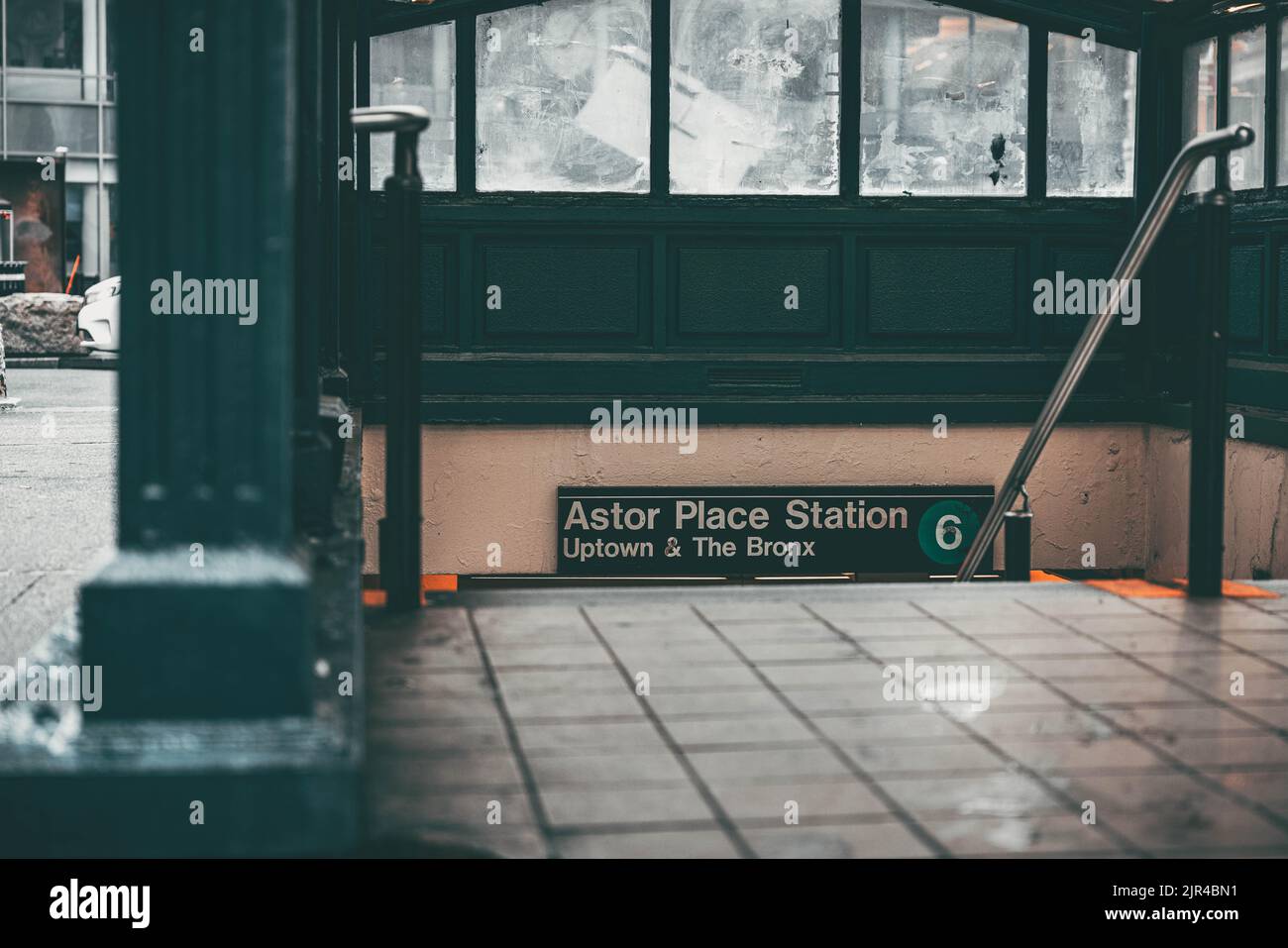 The Astor Place Train Station in New York, United States Stock Photo ...