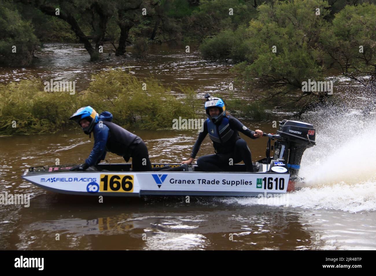 Power Boats Passing Through Swan Valley, Avon Descent 2022 Boat Race ...