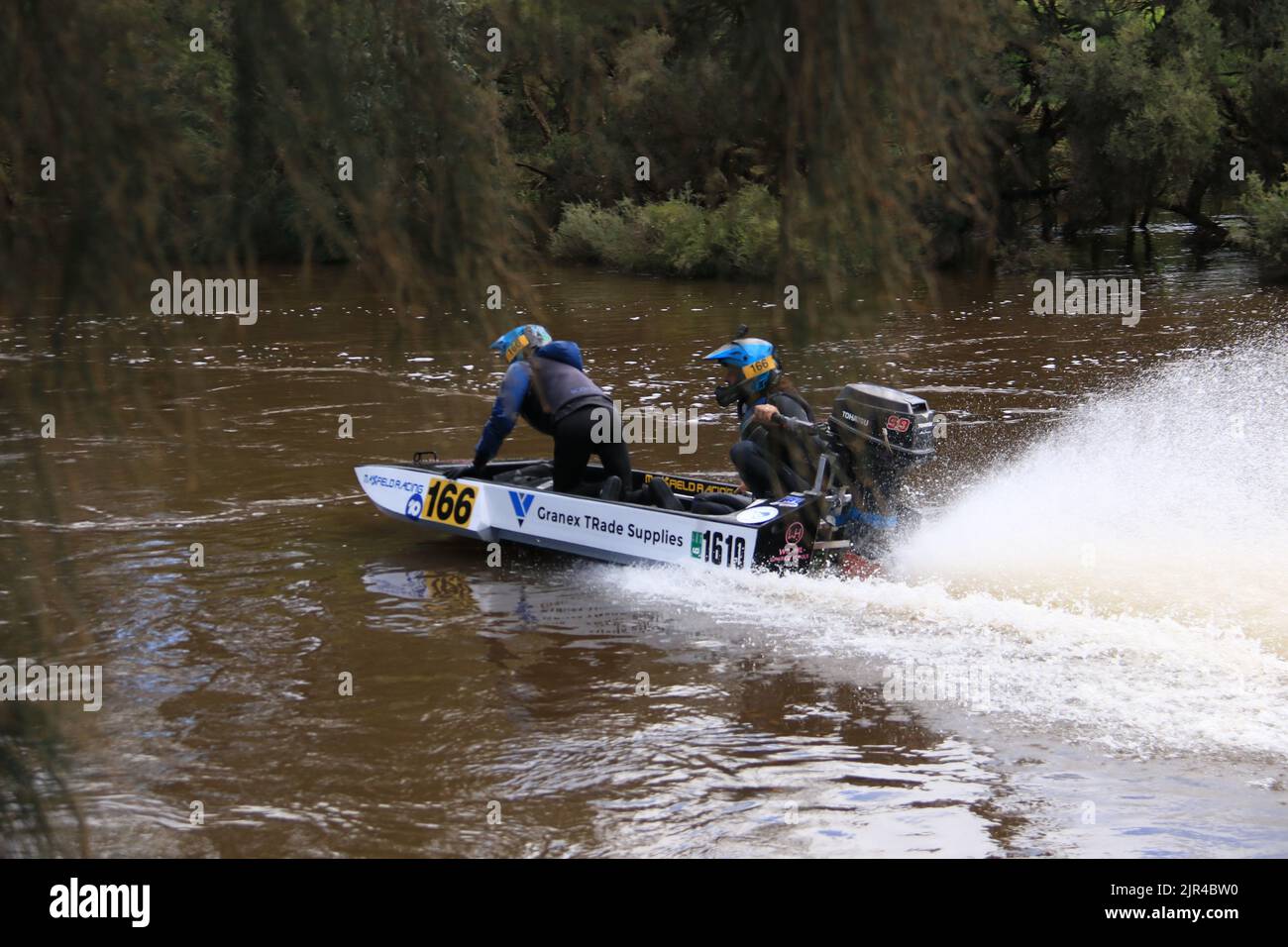 Power Boats Passing Through Swan Valley, Avon Descent 2022 Boat Race ...