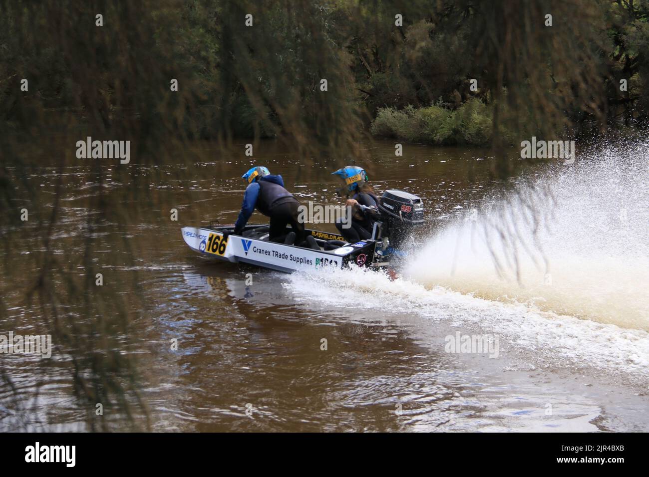Power Boats Passing Through Swan Valley, Avon Descent 2022 Boat Race ...