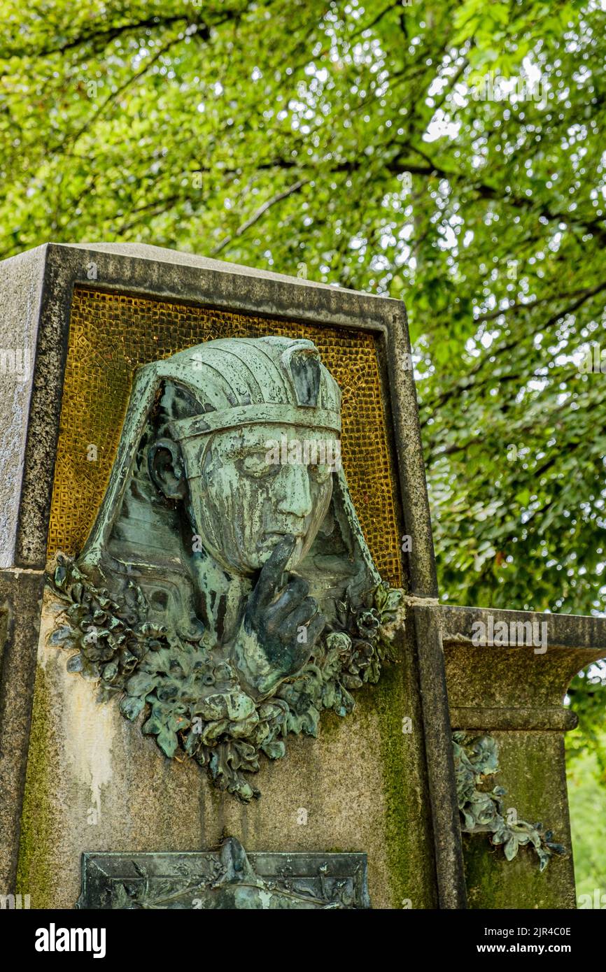 France. Paris (75) (20th district) Pere Lachaise Cemetery. Tomb of the ...