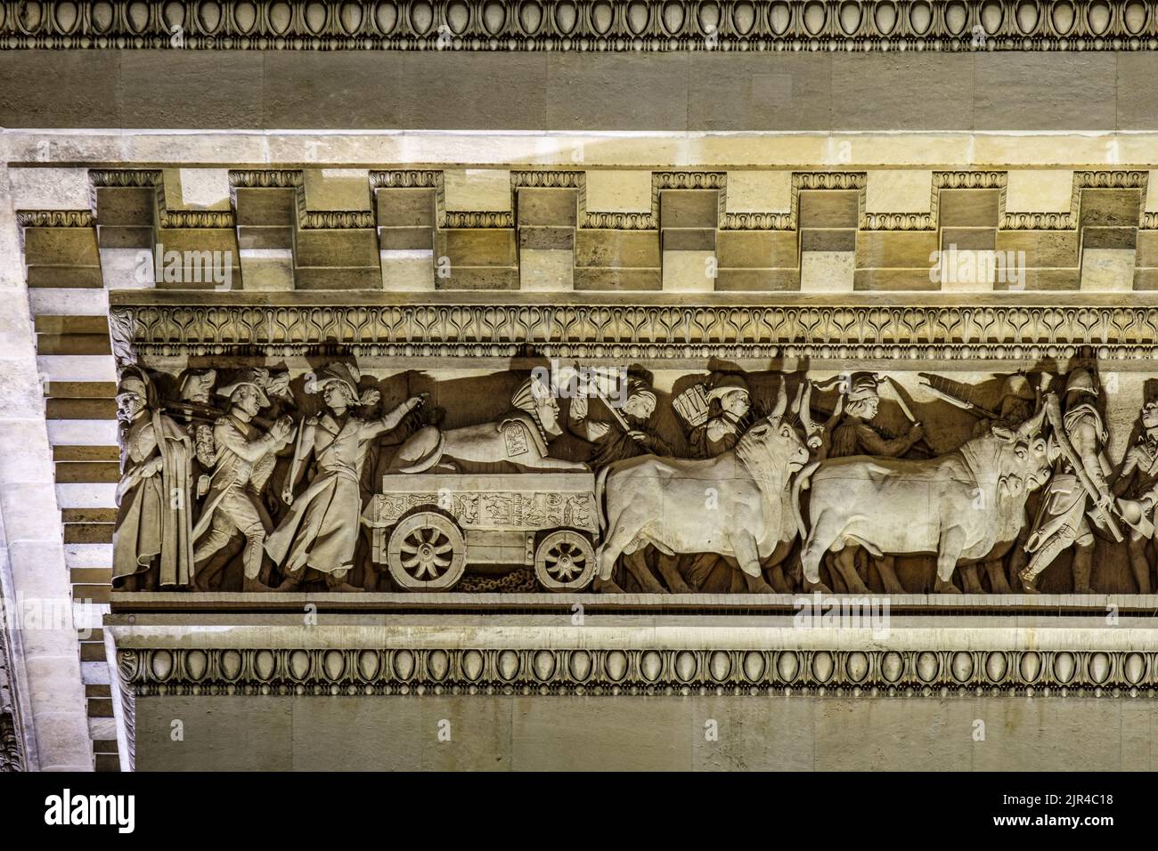 France. Paris (75) (17th district). the Arc de Triomphe, Etoile square ...