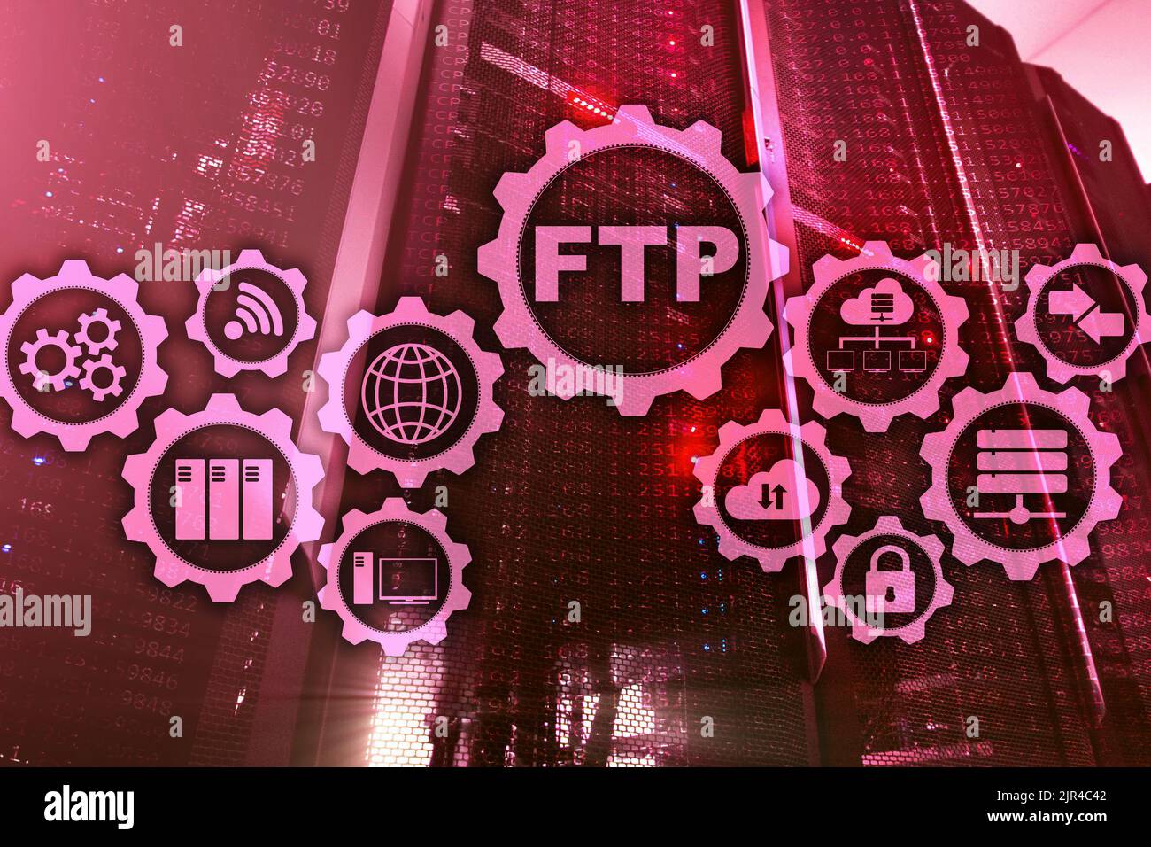 Ftp File Transfer Protocol Network Transfer Data To Server On