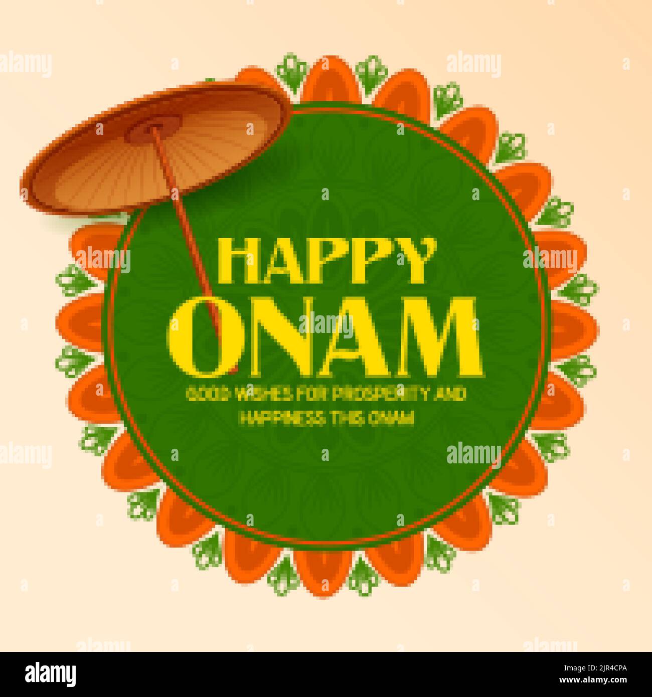 illustration of Colorful flower Pooklam rangoli design in celebration ...