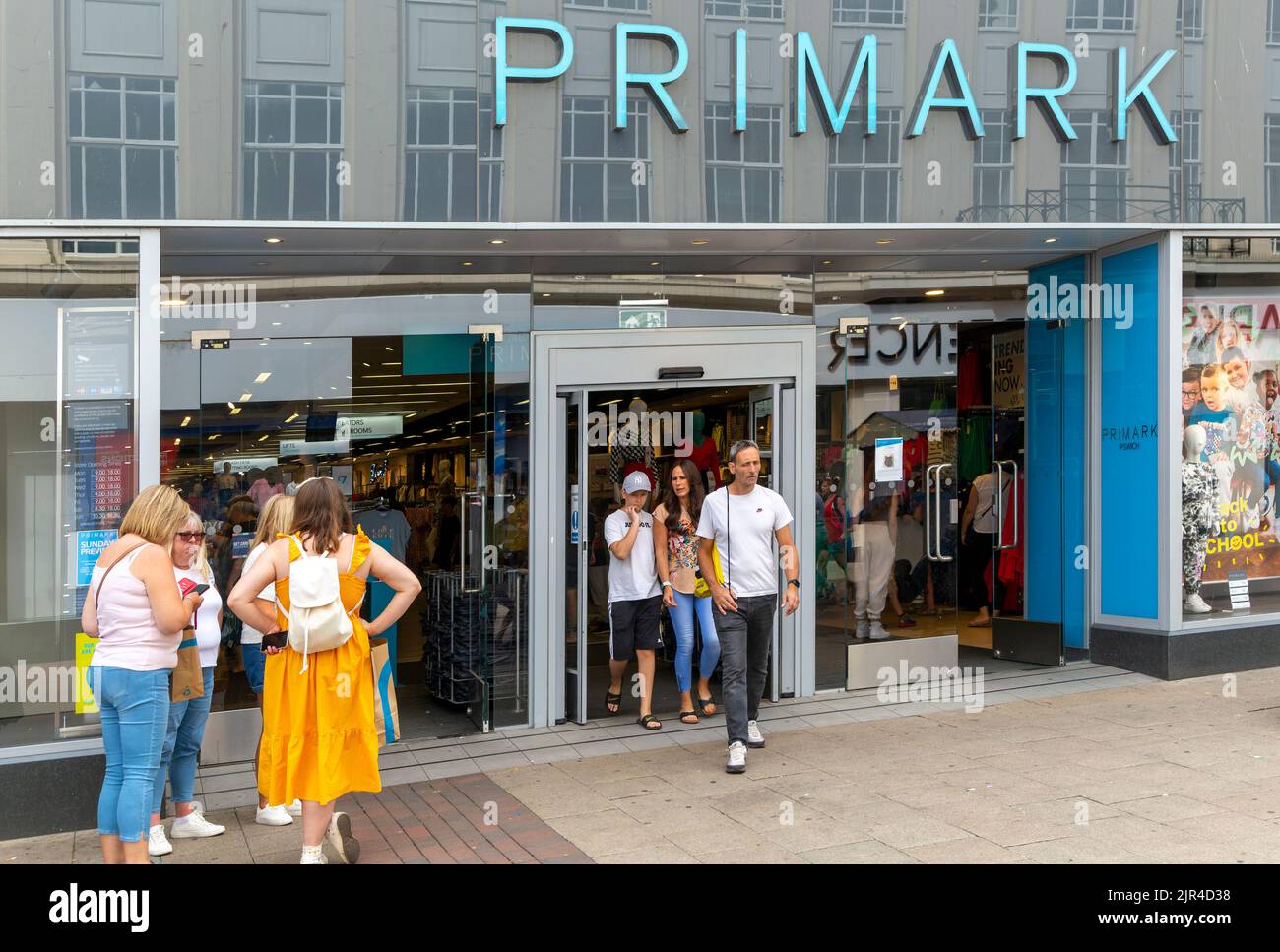 Shoppers outside Primark shop, Ipswich, Suffolk, England, UK Stock ...