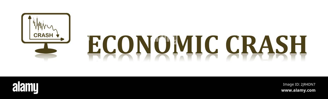 Illustration of an economic crash concept Stock Photo - Alamy