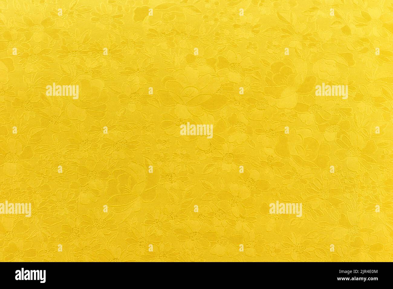 Gold floral ornament brocade textile pattern.Gold background texture ...