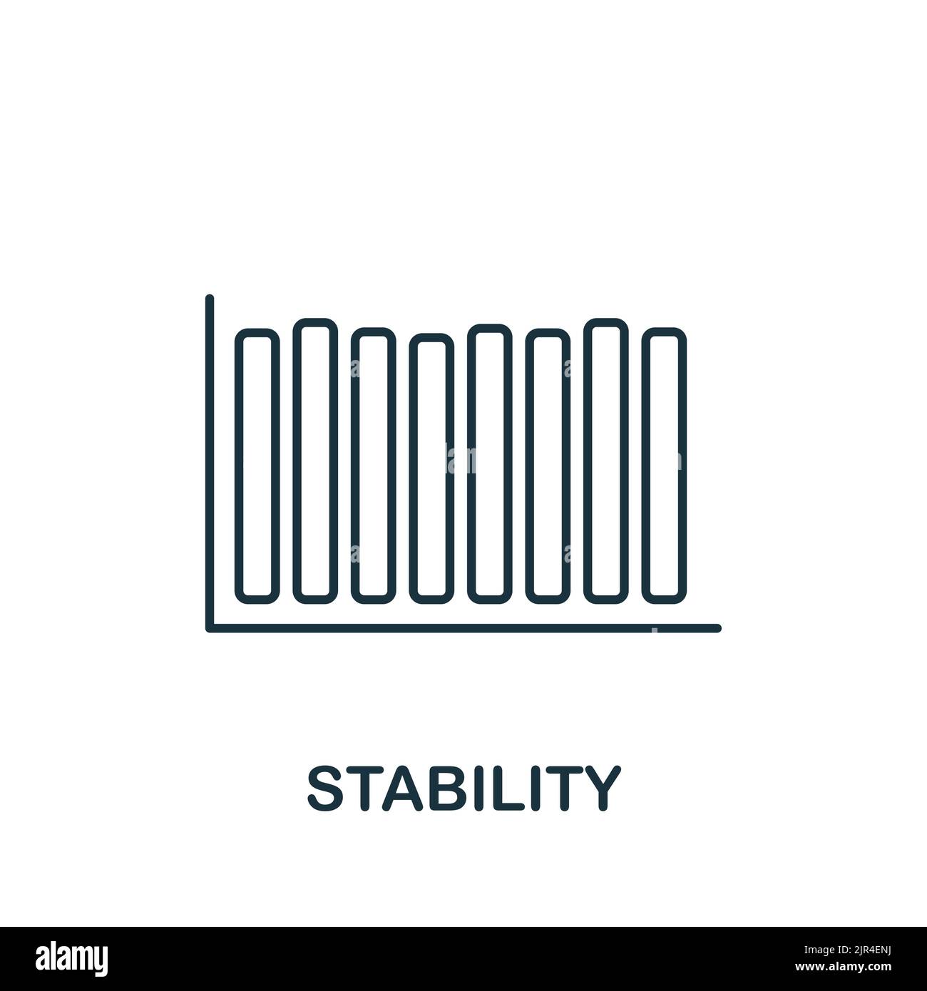 Stability icon. Line simple icon for templates, web design and ...