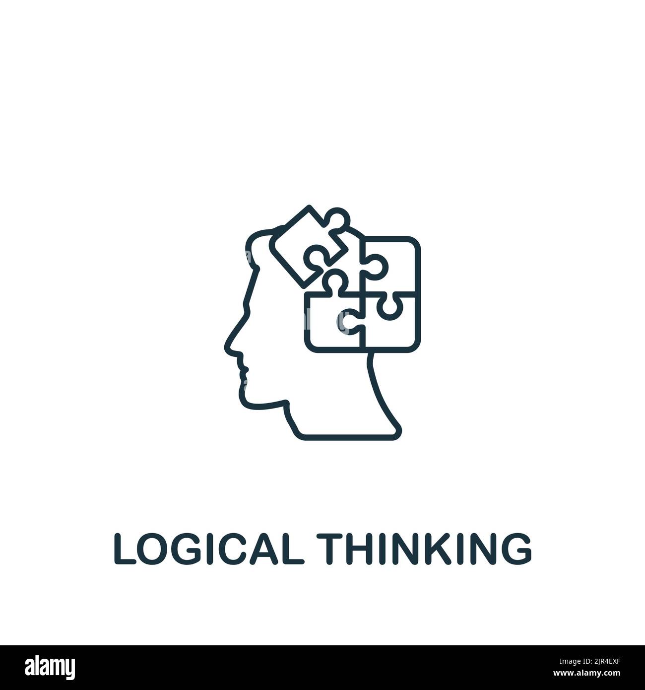 Logical Thinking icon. Line simple Personality icon for templates, web ...