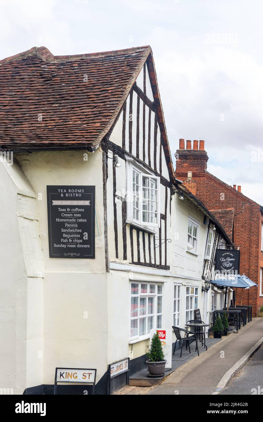 The 15th century Old Moot House Tea Rooms, St James's Street, Castle ...