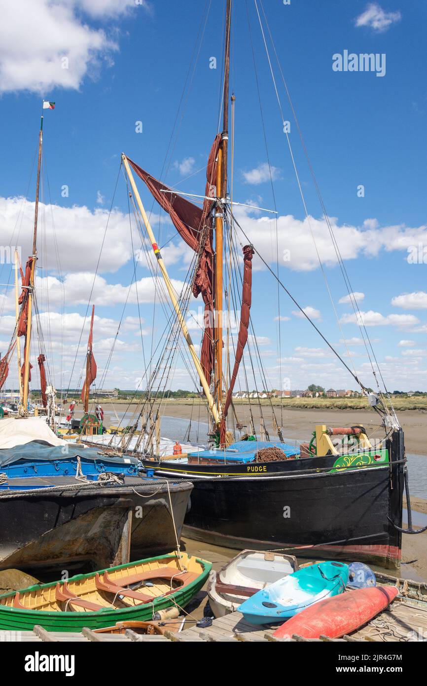 Thames sailing barges, The Hythe, Maldon, Essex, England, United ...