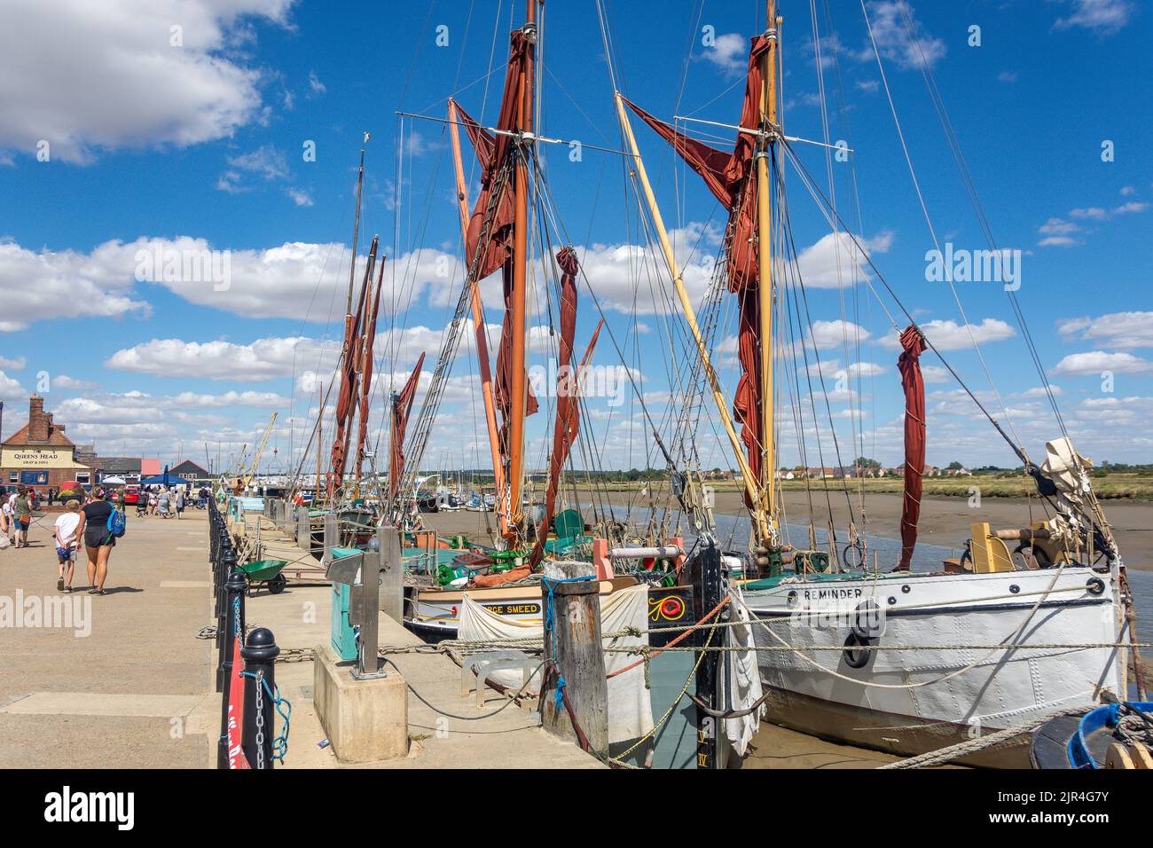Thames sailing barges, The Hythe, Maldon, Essex, England, United ...