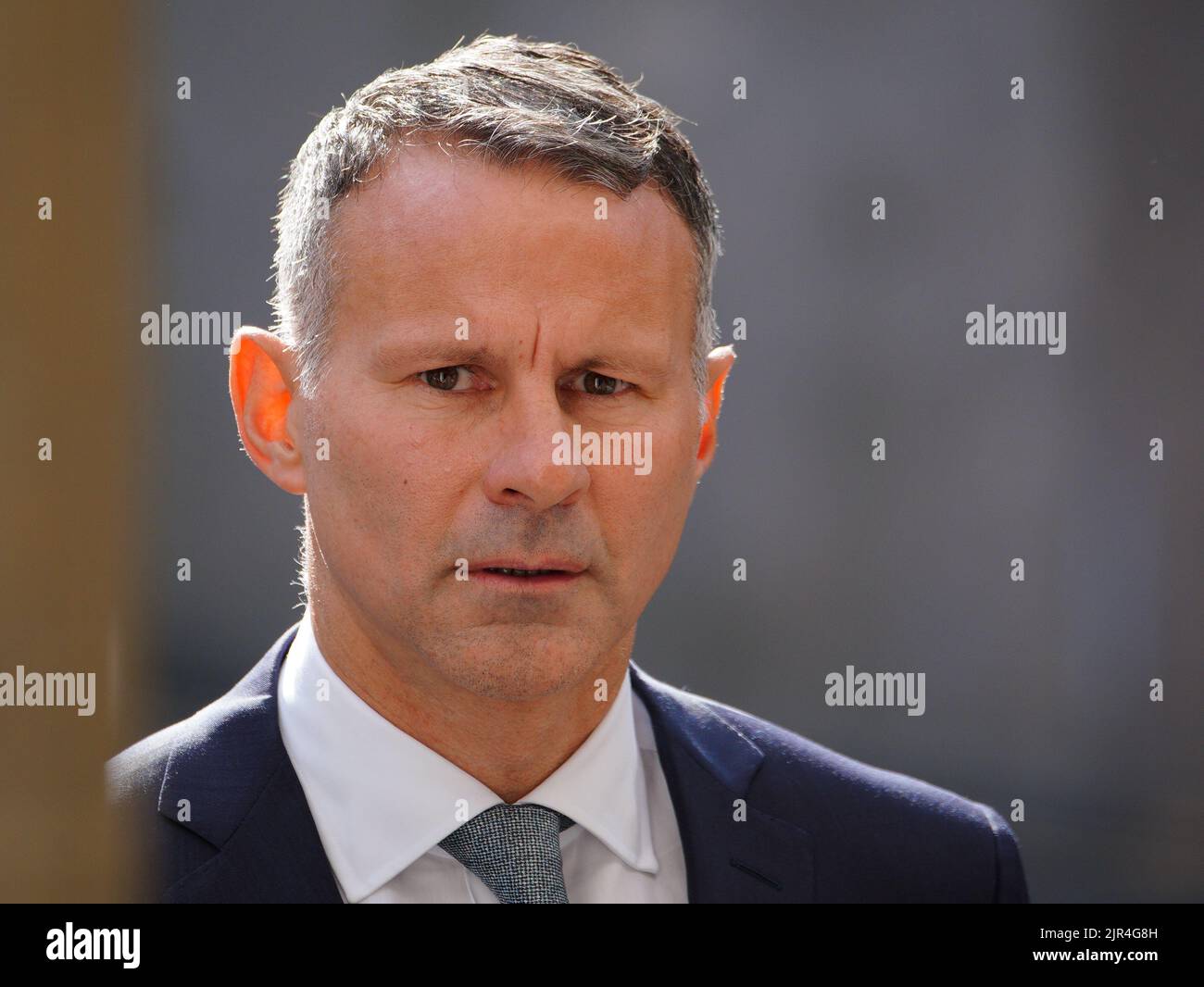 Former Manchester United footballer Ryan Giggs arrives at Manchester ...