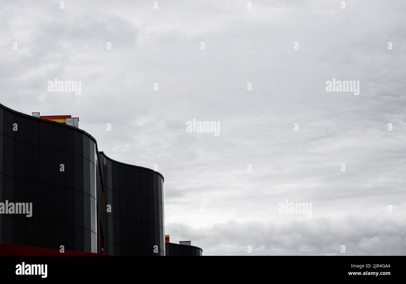 modern steel office building. Industrial building Stock Photo - Alamy