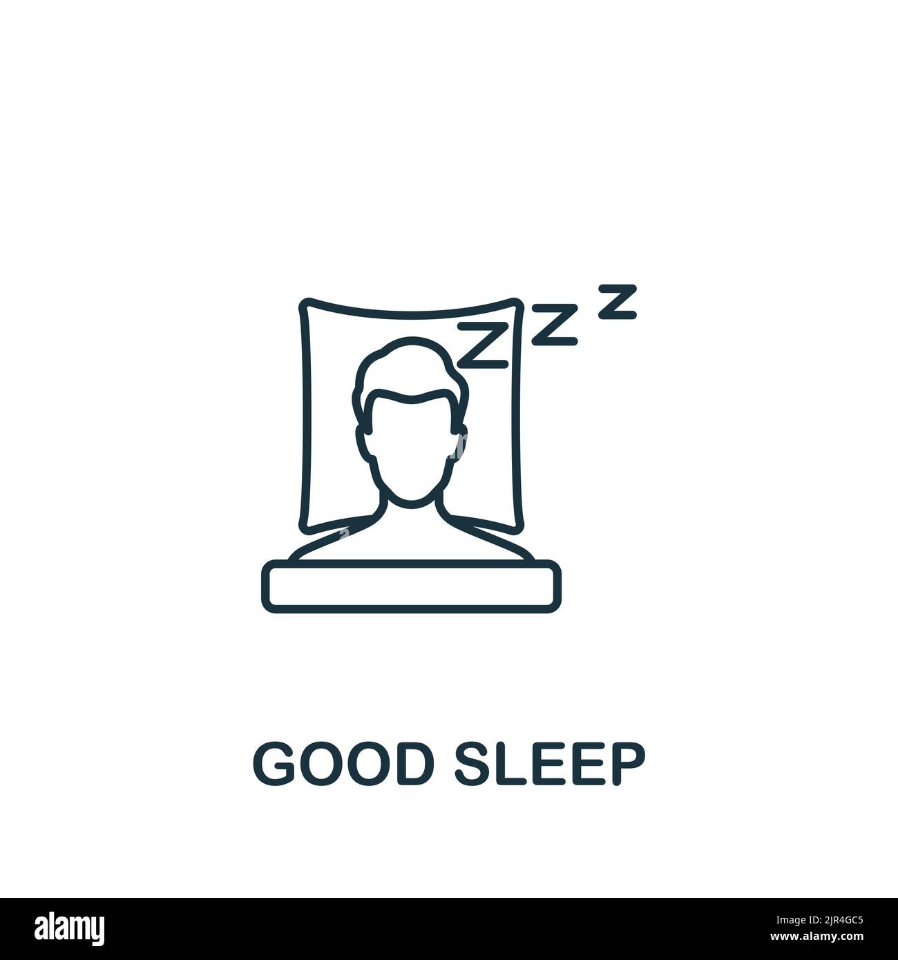 Good Sleep icon. Line simple icon for templates, web design and ...
