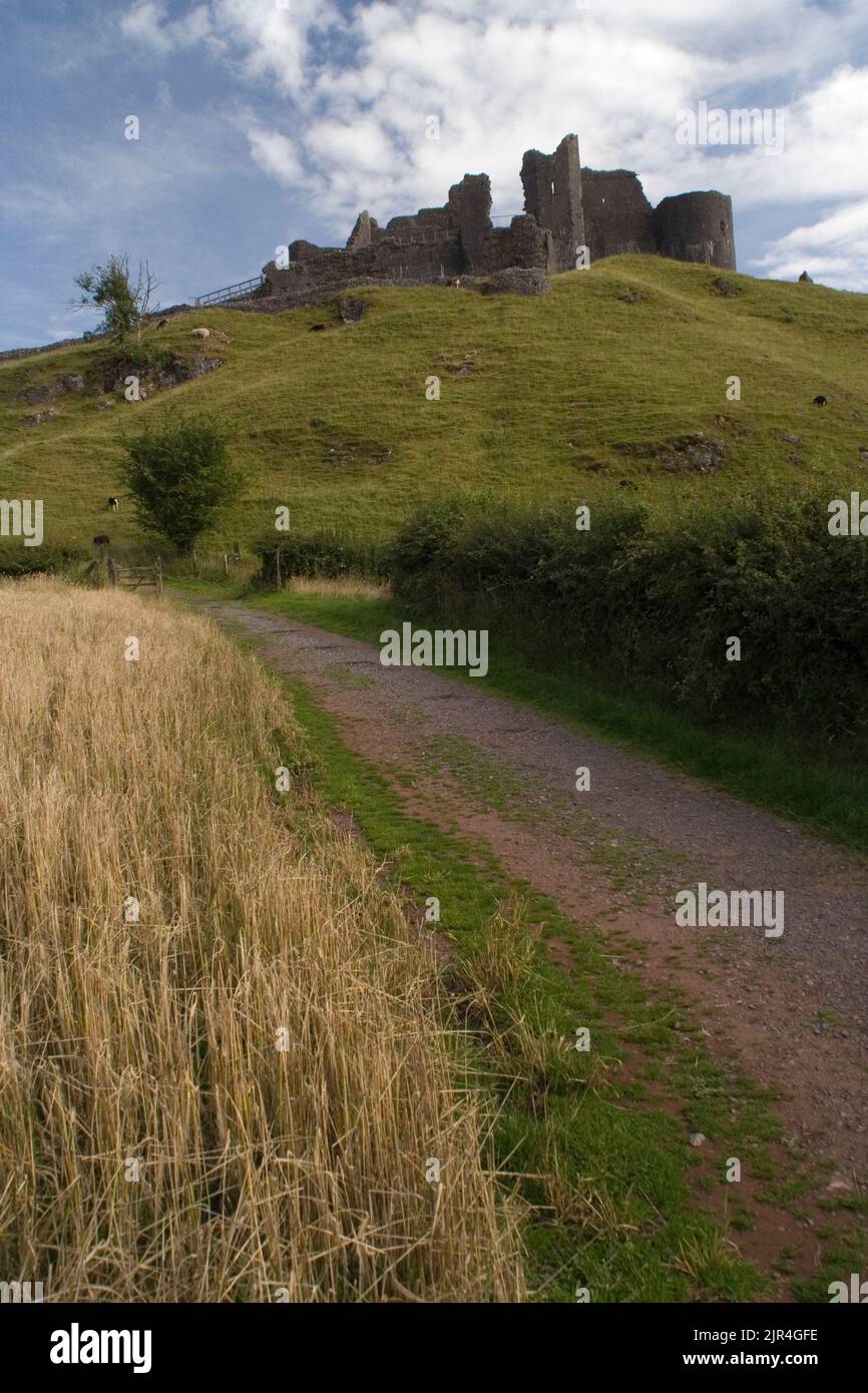 Carreg Cennen castle, Wales Stock Photo - Alamy