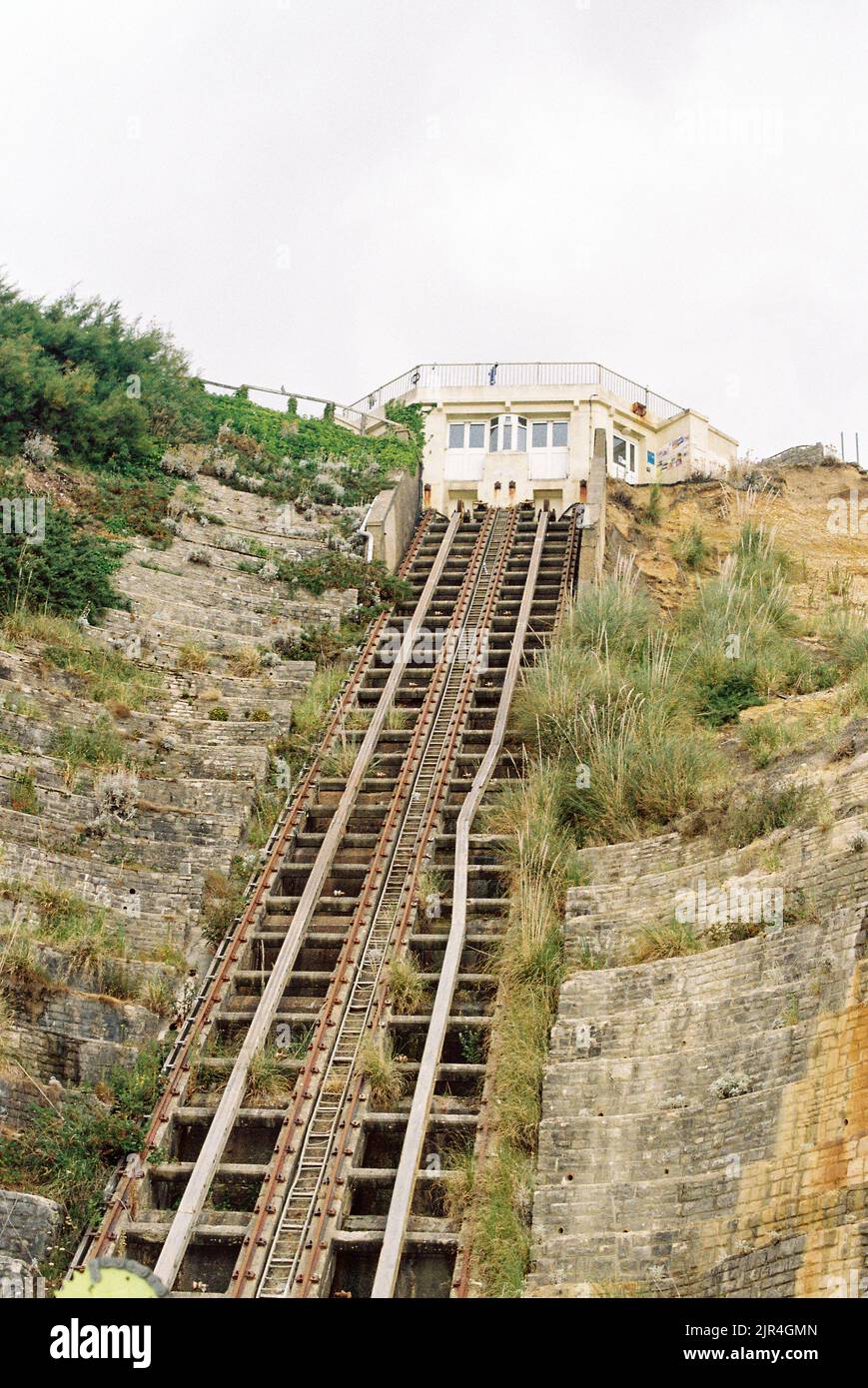 West Cliff Railway, West Cliff Lift, funicular railway Bournemouth UK ...