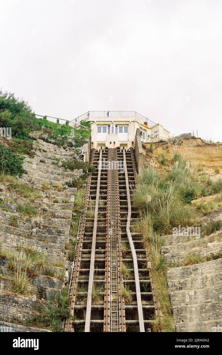 West Cliff Railway, West Cliff Lift, funicular railway Bournemouth UK ...
