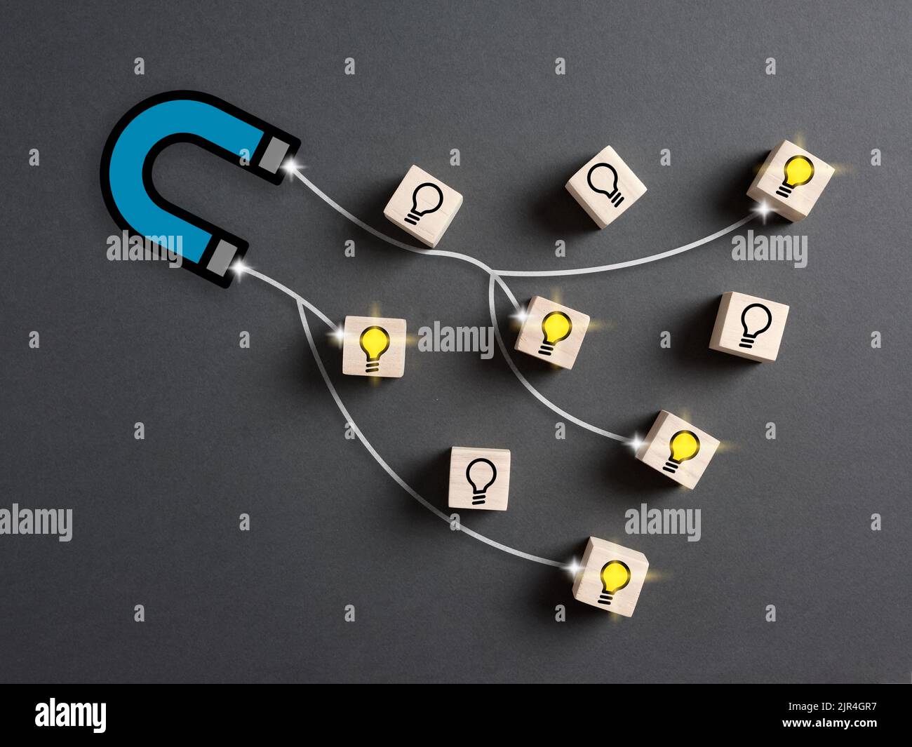 The magnet attracts and collects the best fresh ideas. Choosing the ...