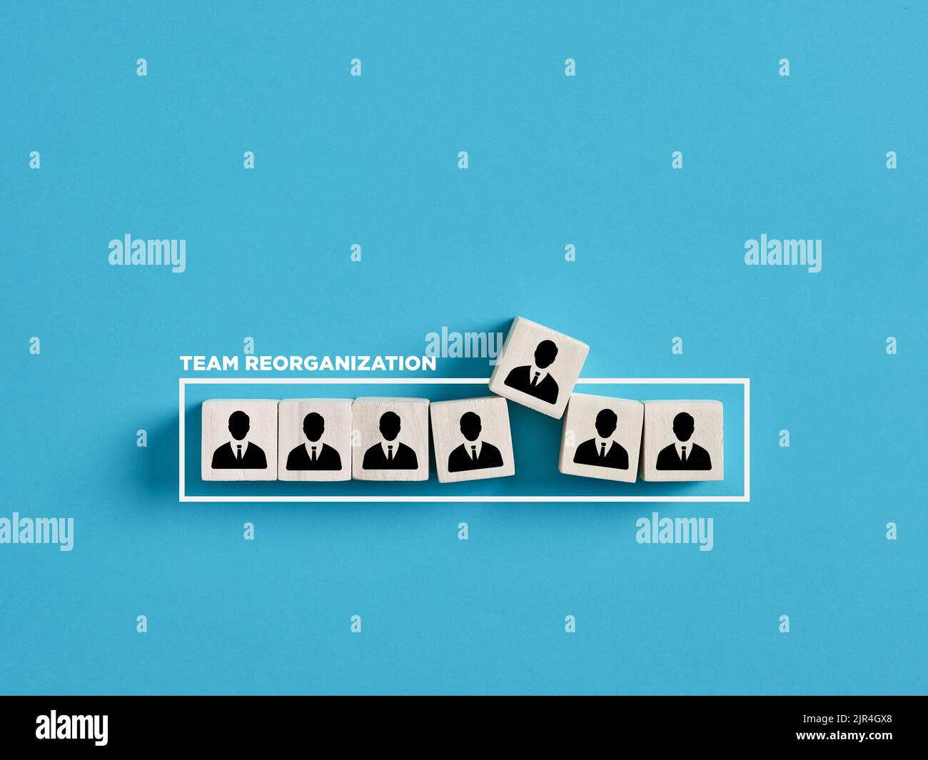 Business team or staff reorganization for efficiency and productivity ...