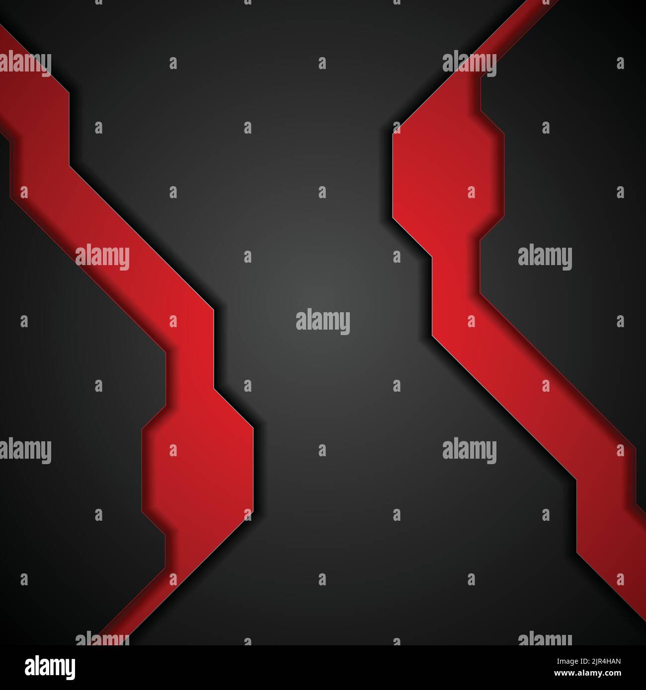 Red and black abstract technology modern background. Vector design ...