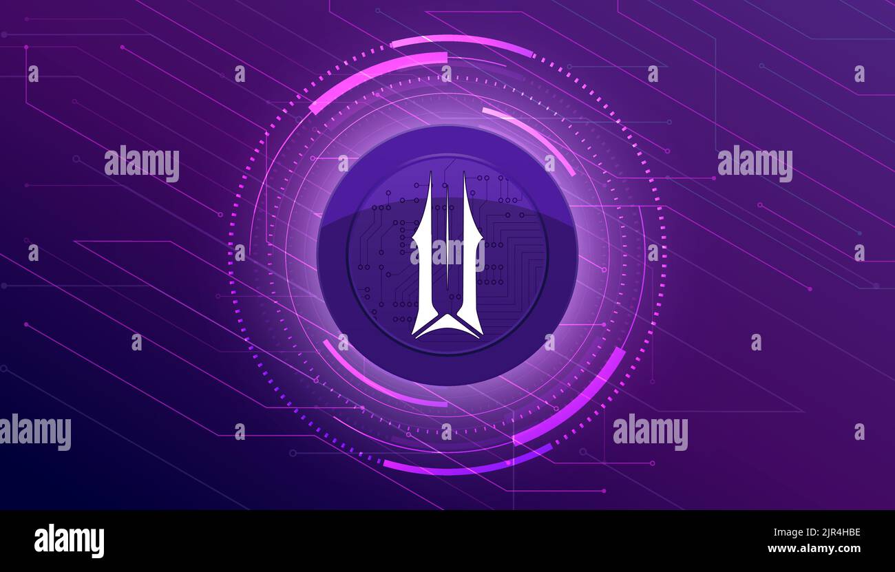 Illuvium ILV banner. ILV coin cryptocurrency concept banner background ...