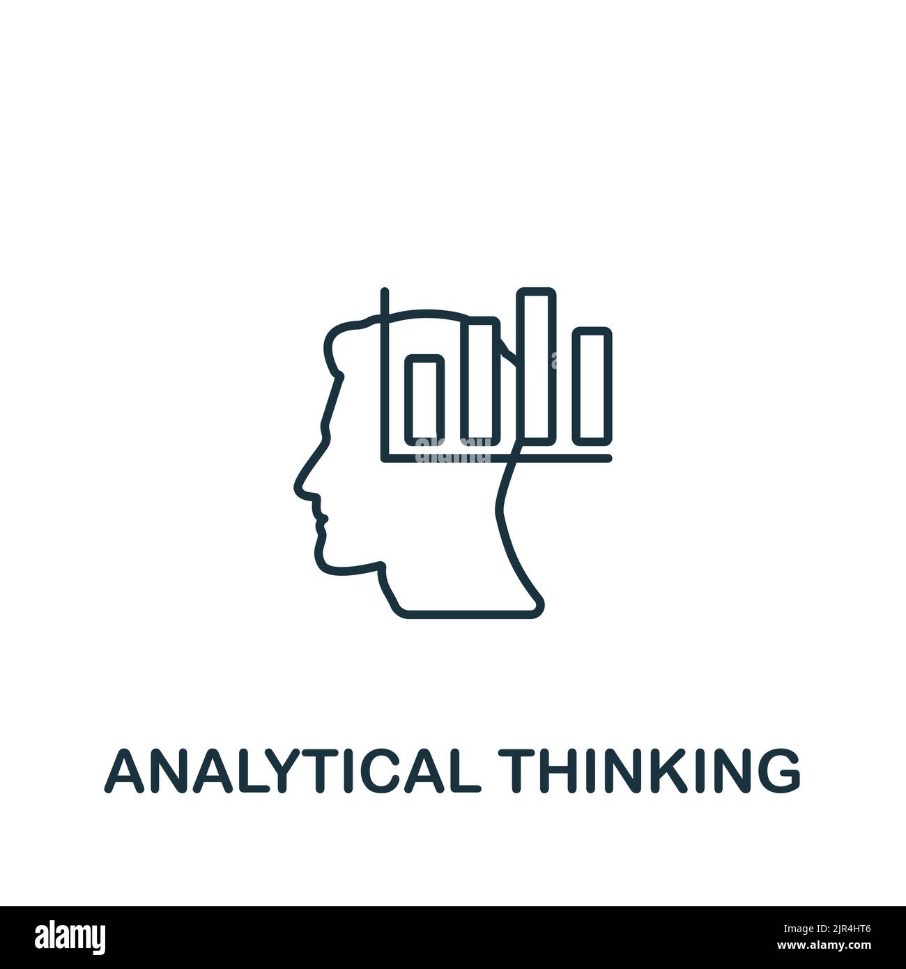 Analytical Thinking icon. Line simple Personality icon for templates ...