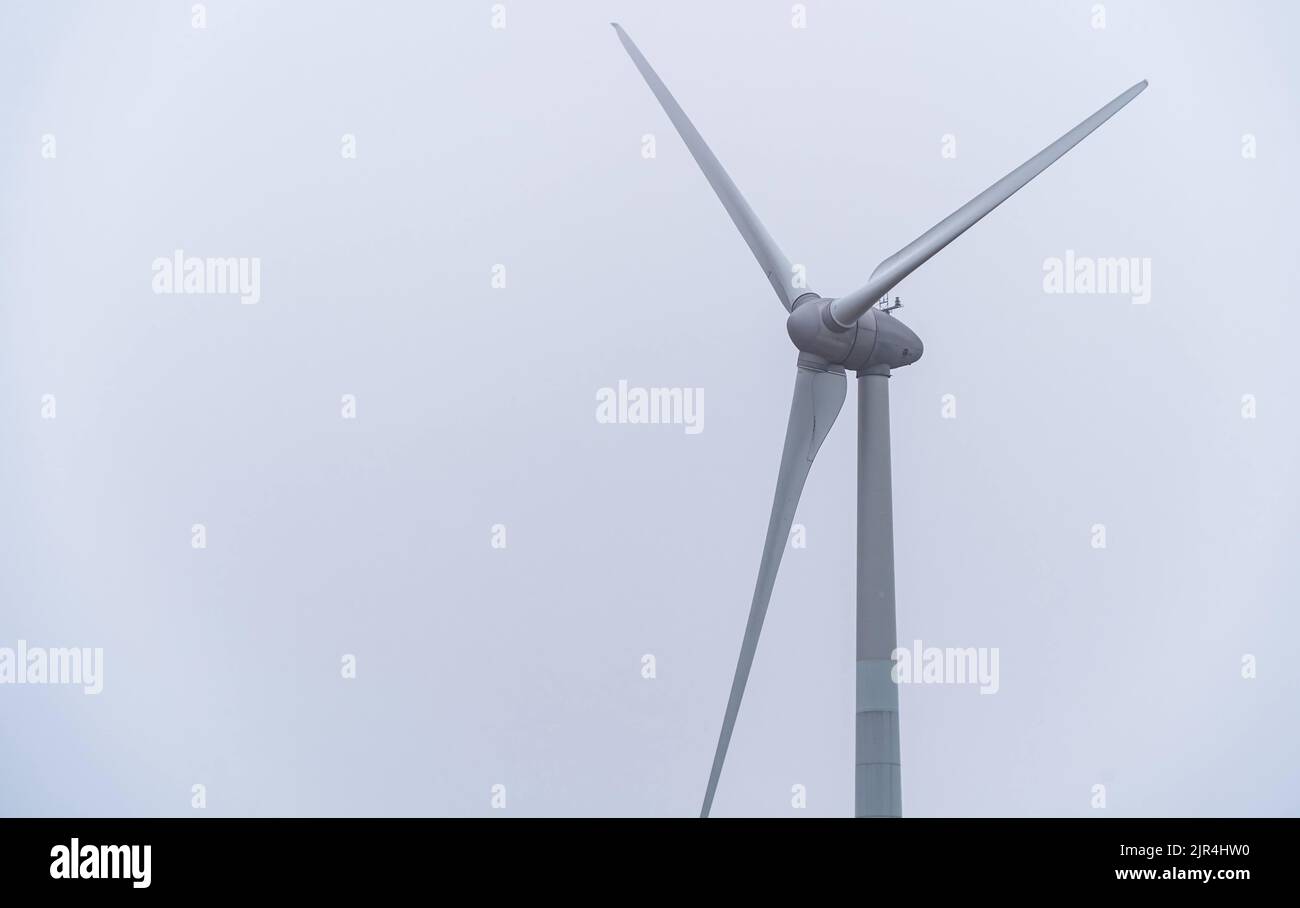 Wind turbines generating clean renewable energy Stock Photo - Alamy
