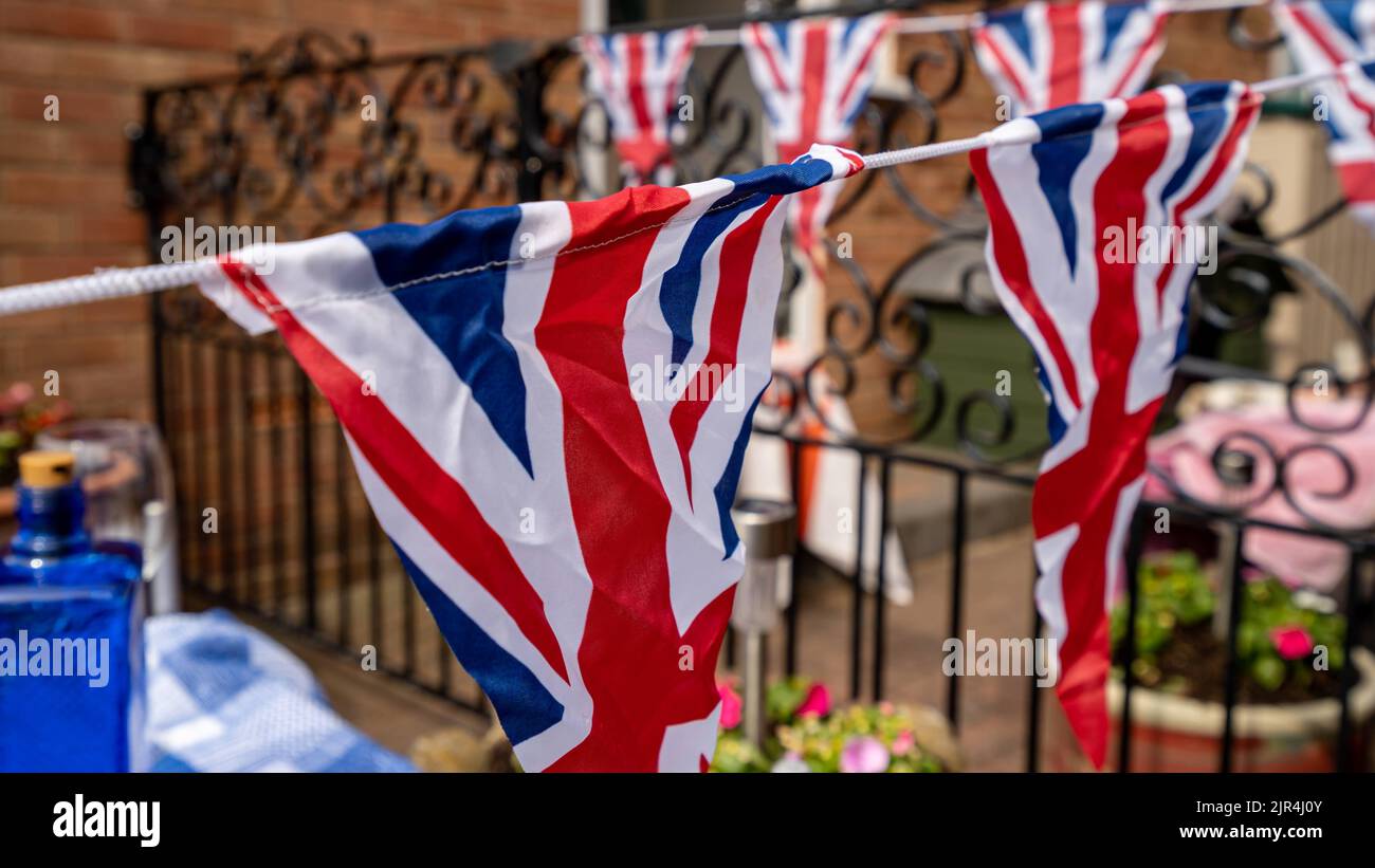 Triangle flags hi-res stock photography and images - Alamy