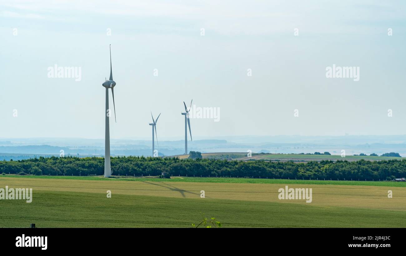 Wind turbines providing clean energy Stock Photo - Alamy