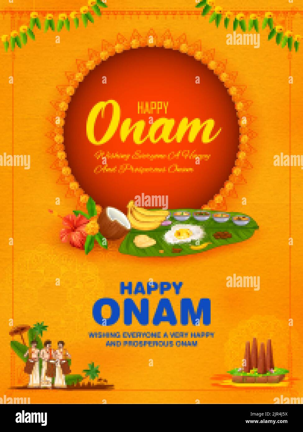 illustration of Colorful flower Pooklam rangoli design in celebration ...