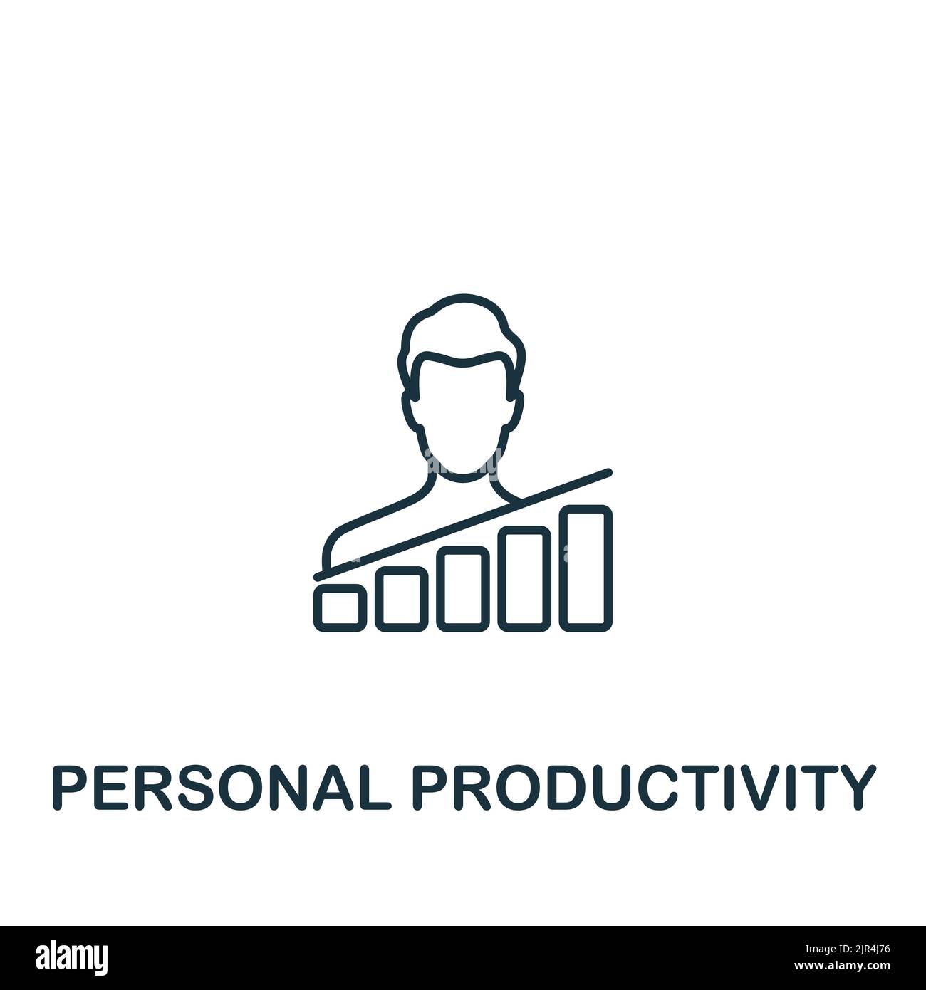 Personal Productivity icon. Line simple icon for templates, web design ...
