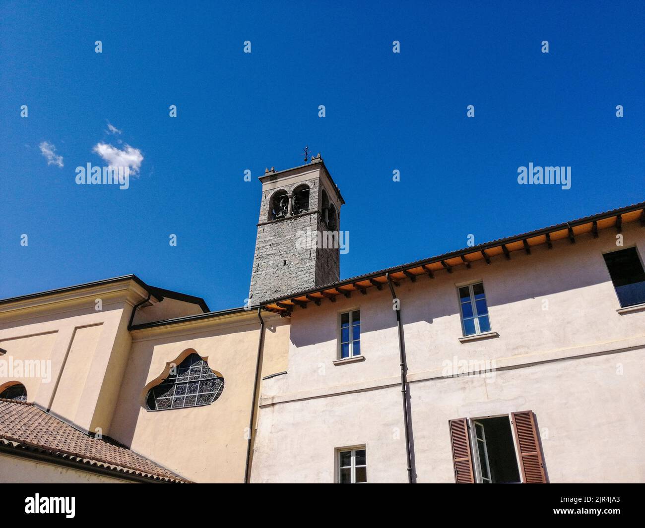 Italy, Capo di Ponte, San Martino church Stock Photo - Alamy
