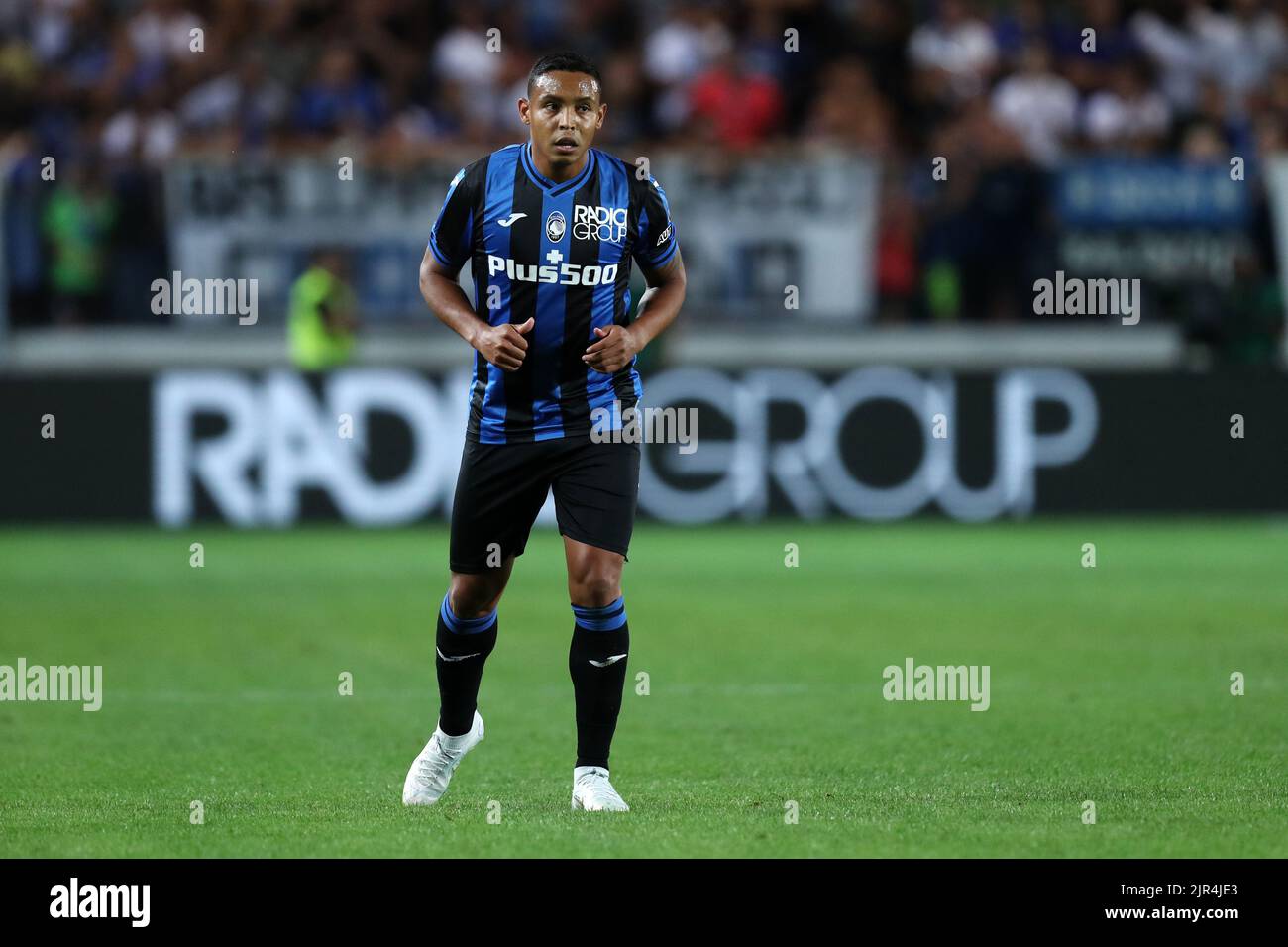 Bergamo, Italy . August 21, 2022, Luis Muriel of Atalanta Bc looks on ...