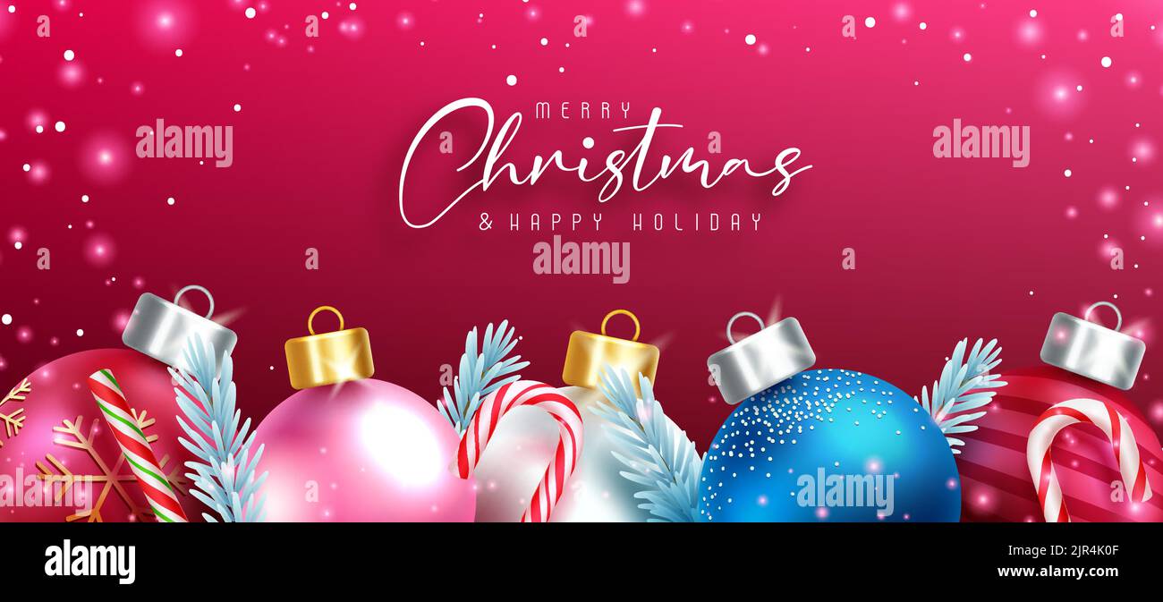 Christmas holiday vector background design. Merry christmas greeting ...