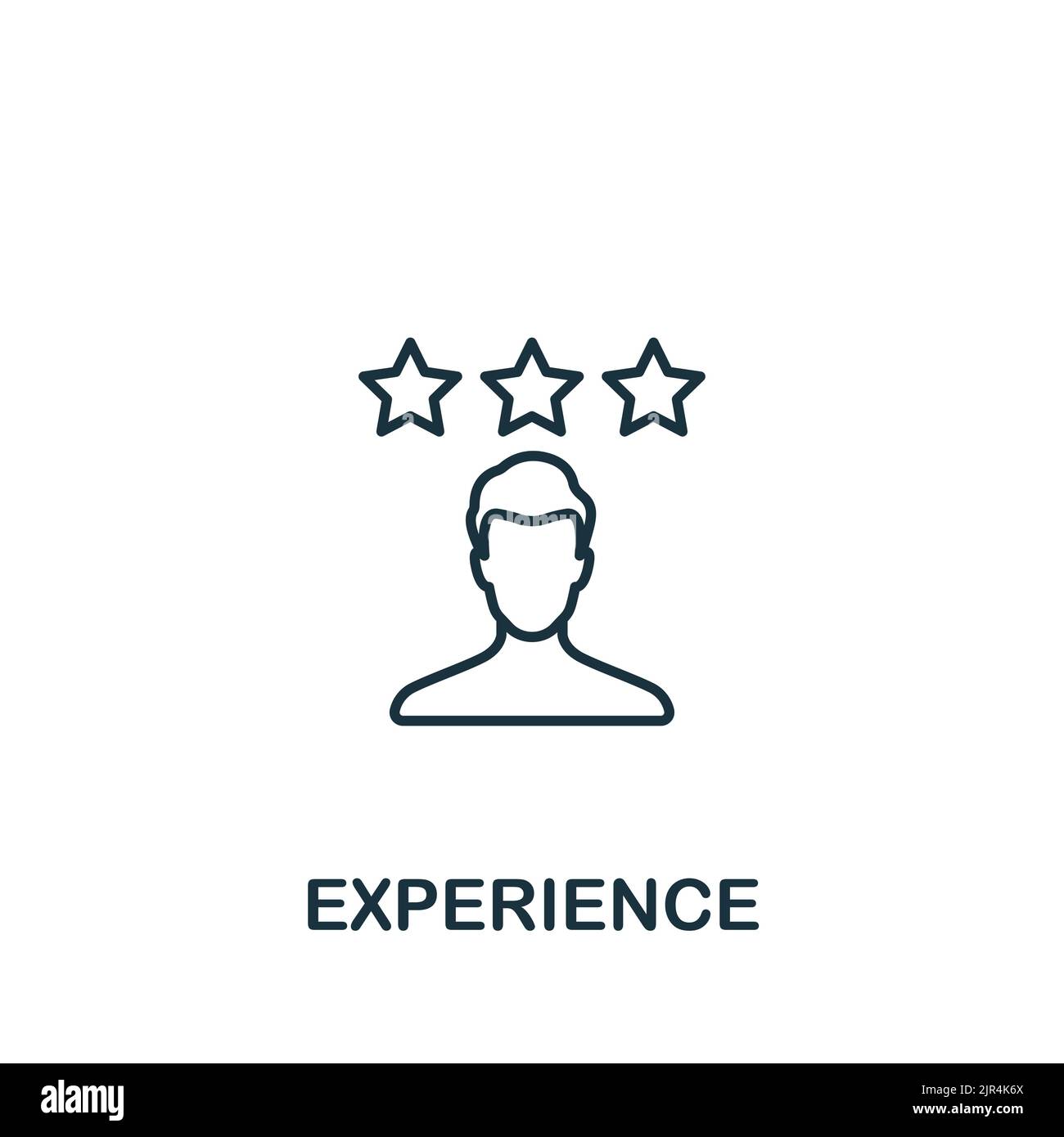 Experience icon. Line simple icon for templates, web design and ...