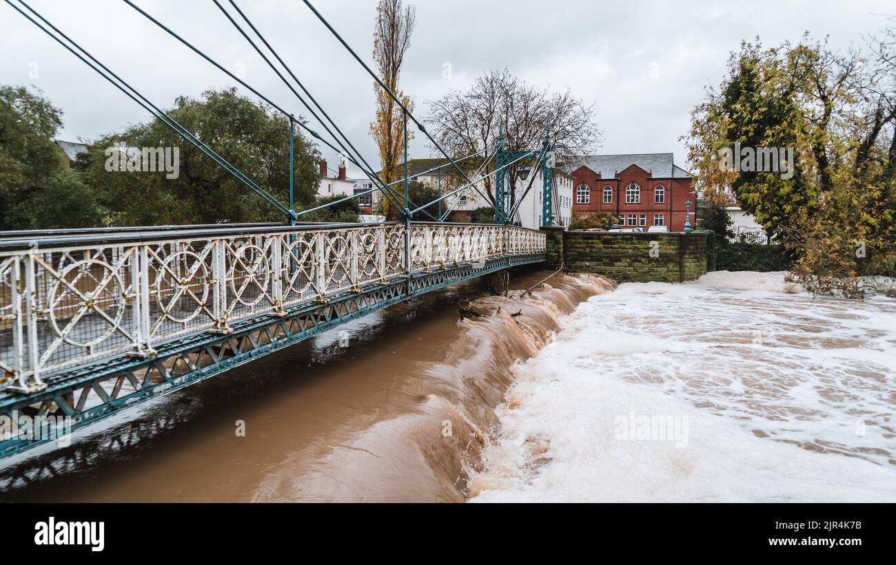 Storm over suspension bridge hi-res stock photography and images - Alamy