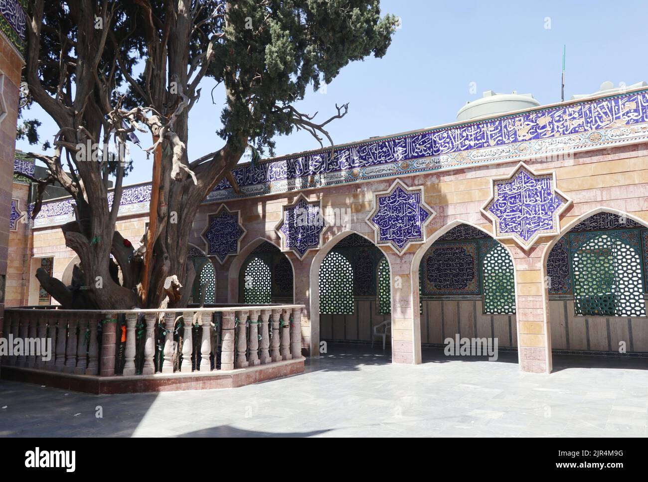 Lebanon. 20th Aug, 2022. The holy tree in Sayyida Khawla Mosque in ...