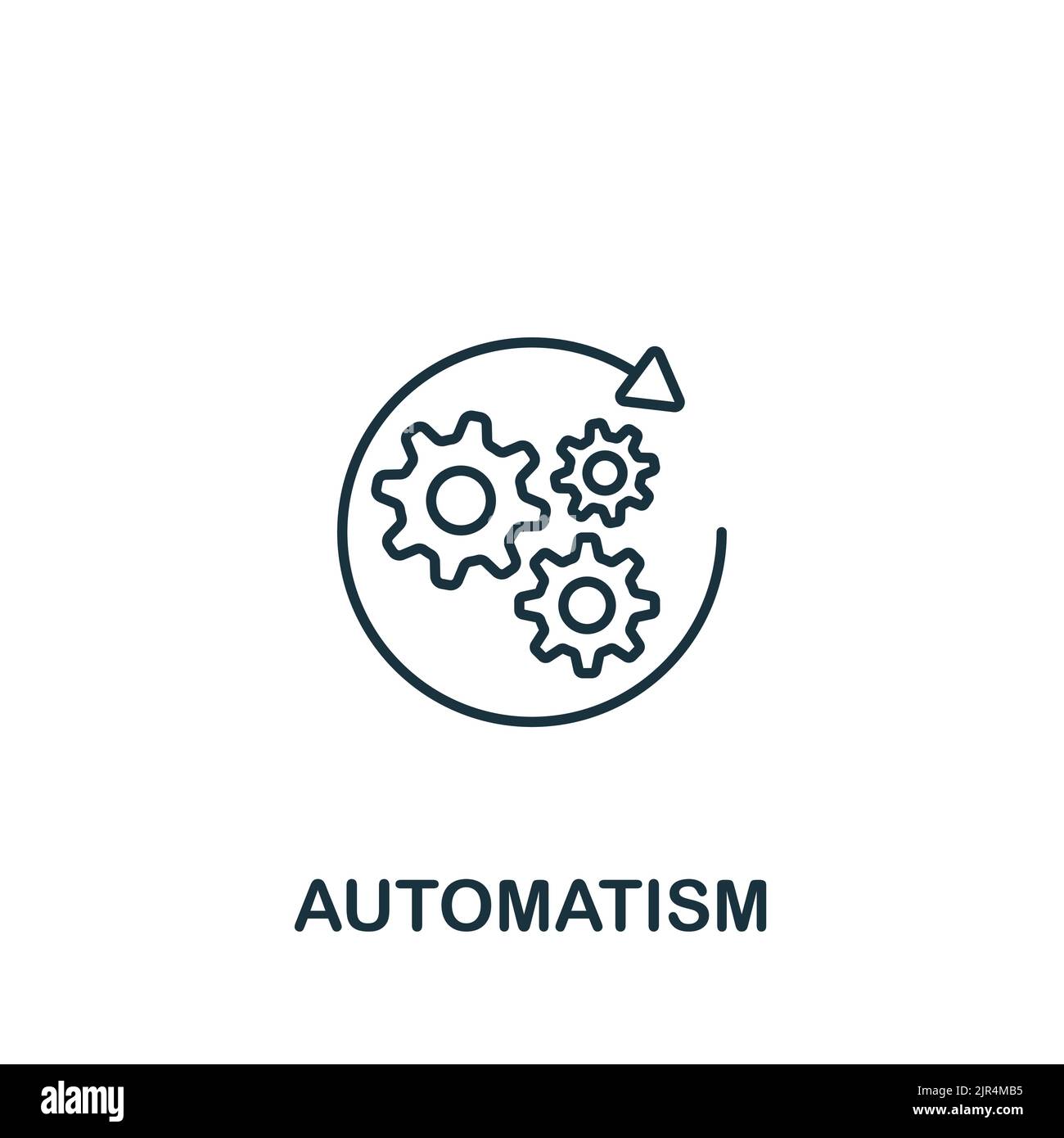 Automatism icon. Line simple icon for templates, web design and ...