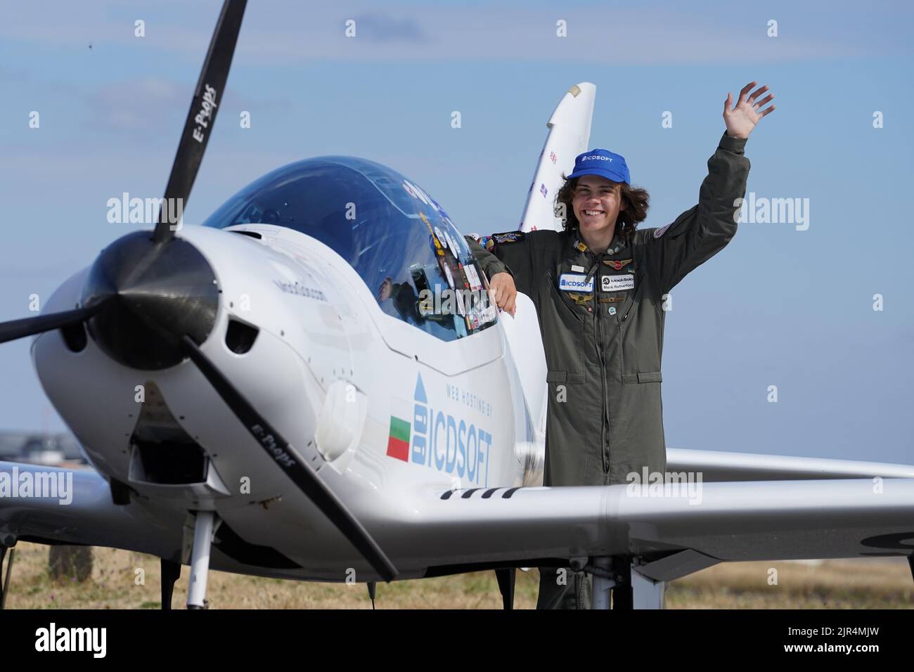 17-year-old pilot Mack Rutherford lands at Biggin Hill Airport ...