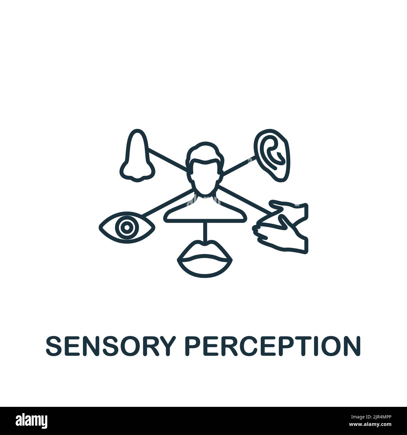 Sensory Perception icon. Line simple Personality icon for templates ...
