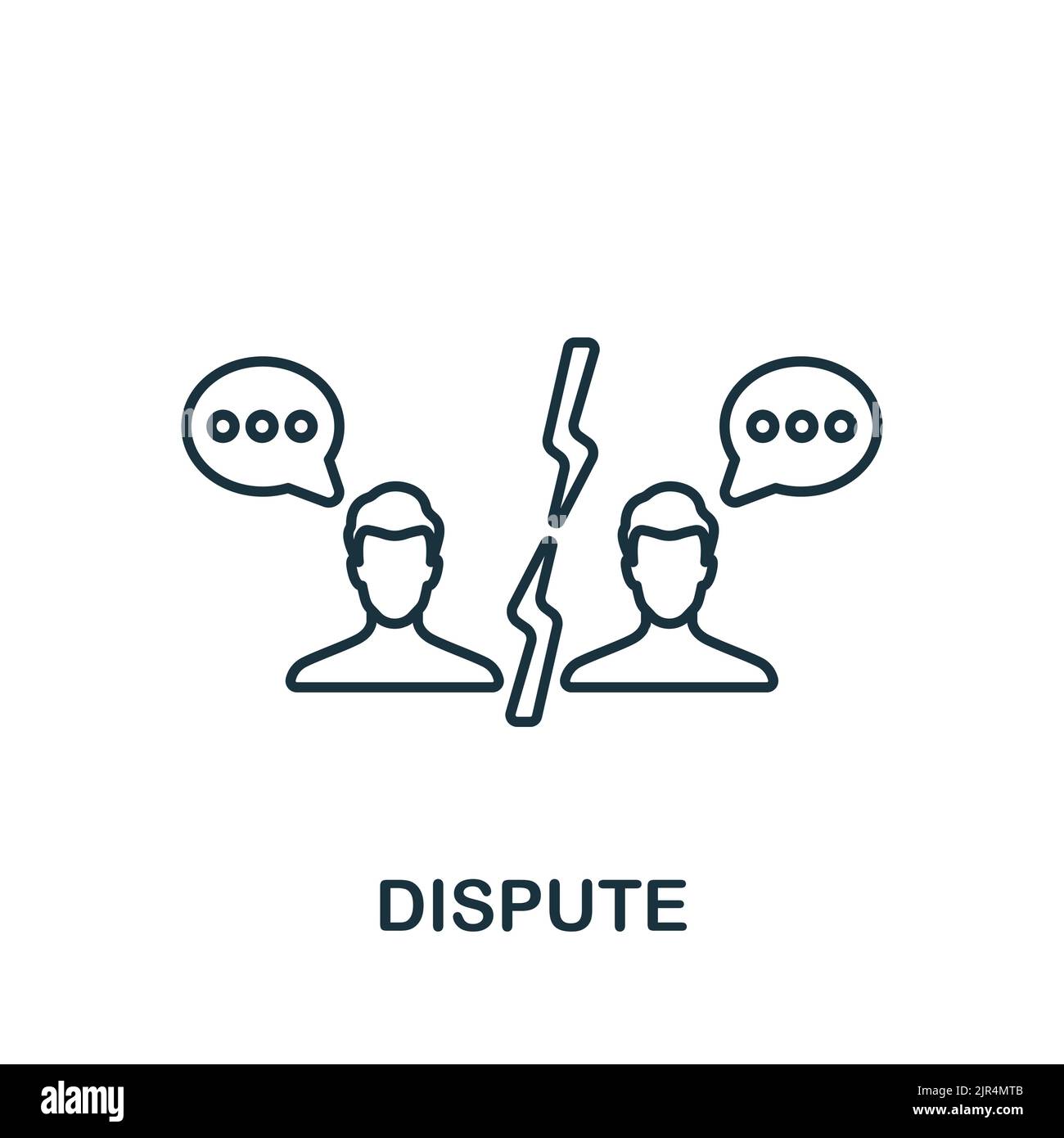 Dispute icon Stock Vector Images - Alamy