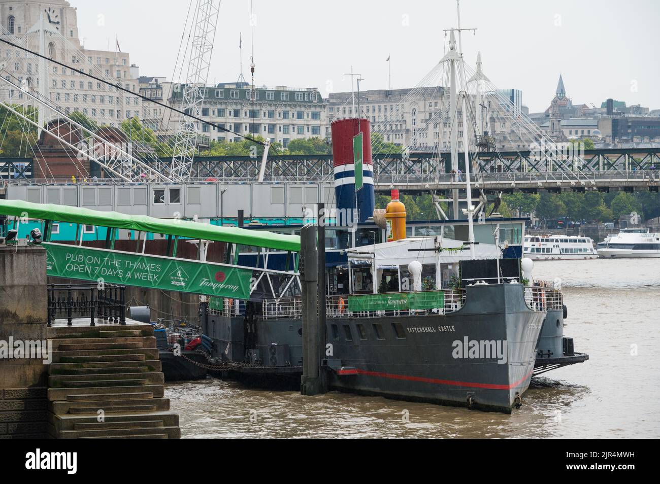 Tattershall Castle, a former passenger ferry converted to a floating ...