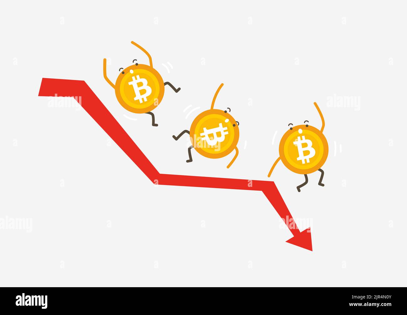 Graph going down Stock Vector Images - Alamy
