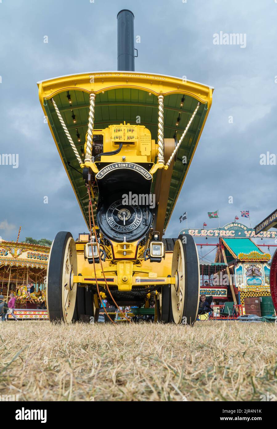 Burrell Showman road locomotive built in 1921, No 3910. Worcestershire ...