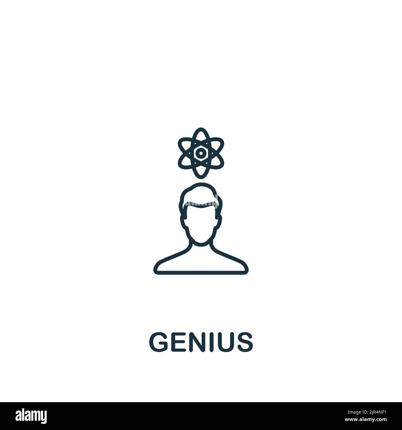 Genius icon. Line simple icon for templates, web design and ...