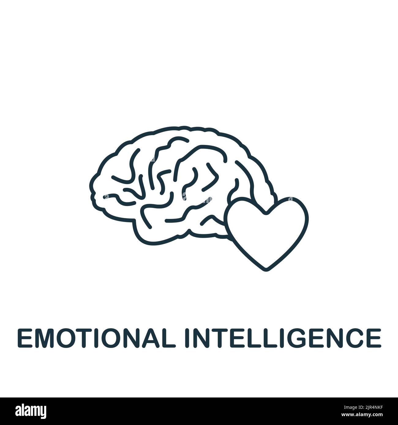 Emotional Intelligence icon. Line simple Personality icon for templates ...